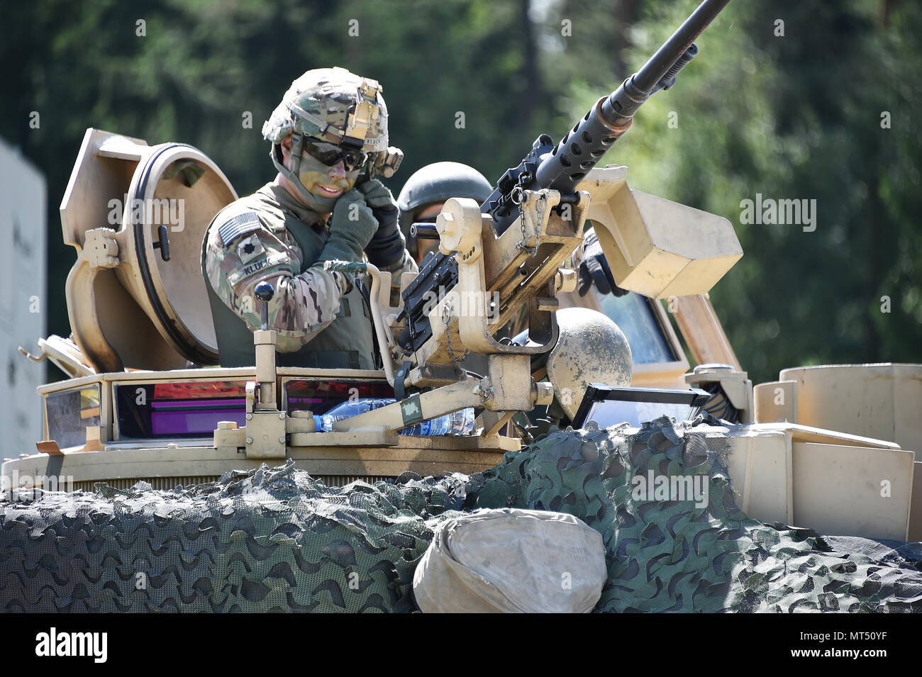 U.S. Army Lt. Col. Jonathan Kluck, Commander of the 1st Battalion, 68th ...