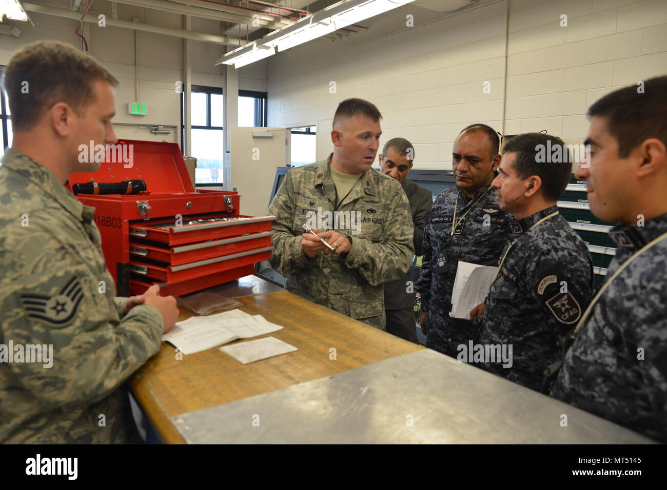 Maj. Chris Wolter, the 189th Maintenance Squadron commander, along with ...