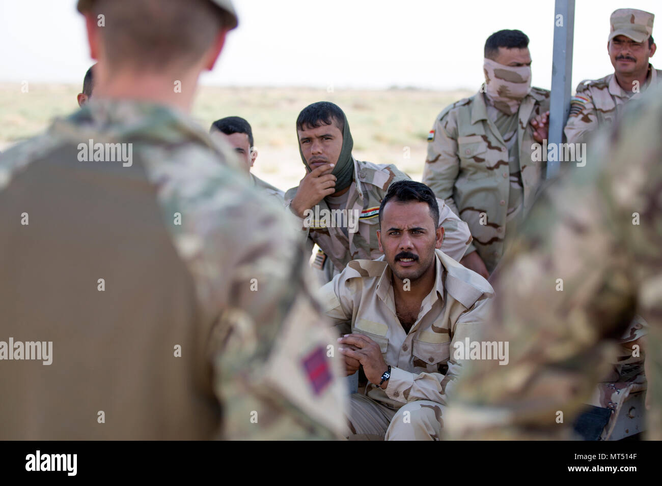 Iraqi security forces receive instruction from U.K. trainers during ...