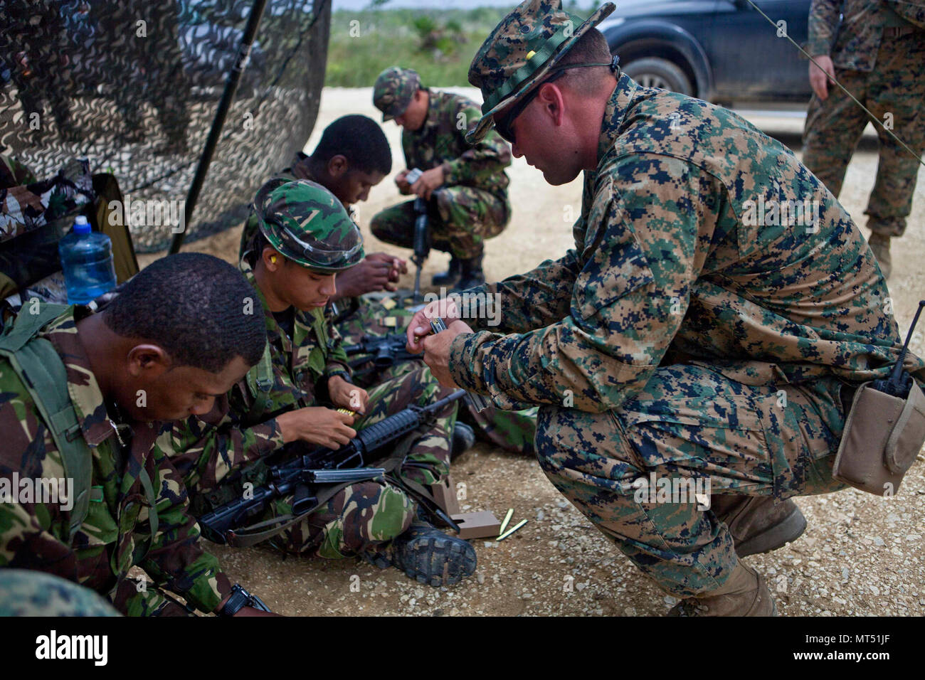 U.S. Marine Sgt. Dustin J. Houghton, an infantry trainer with the ...