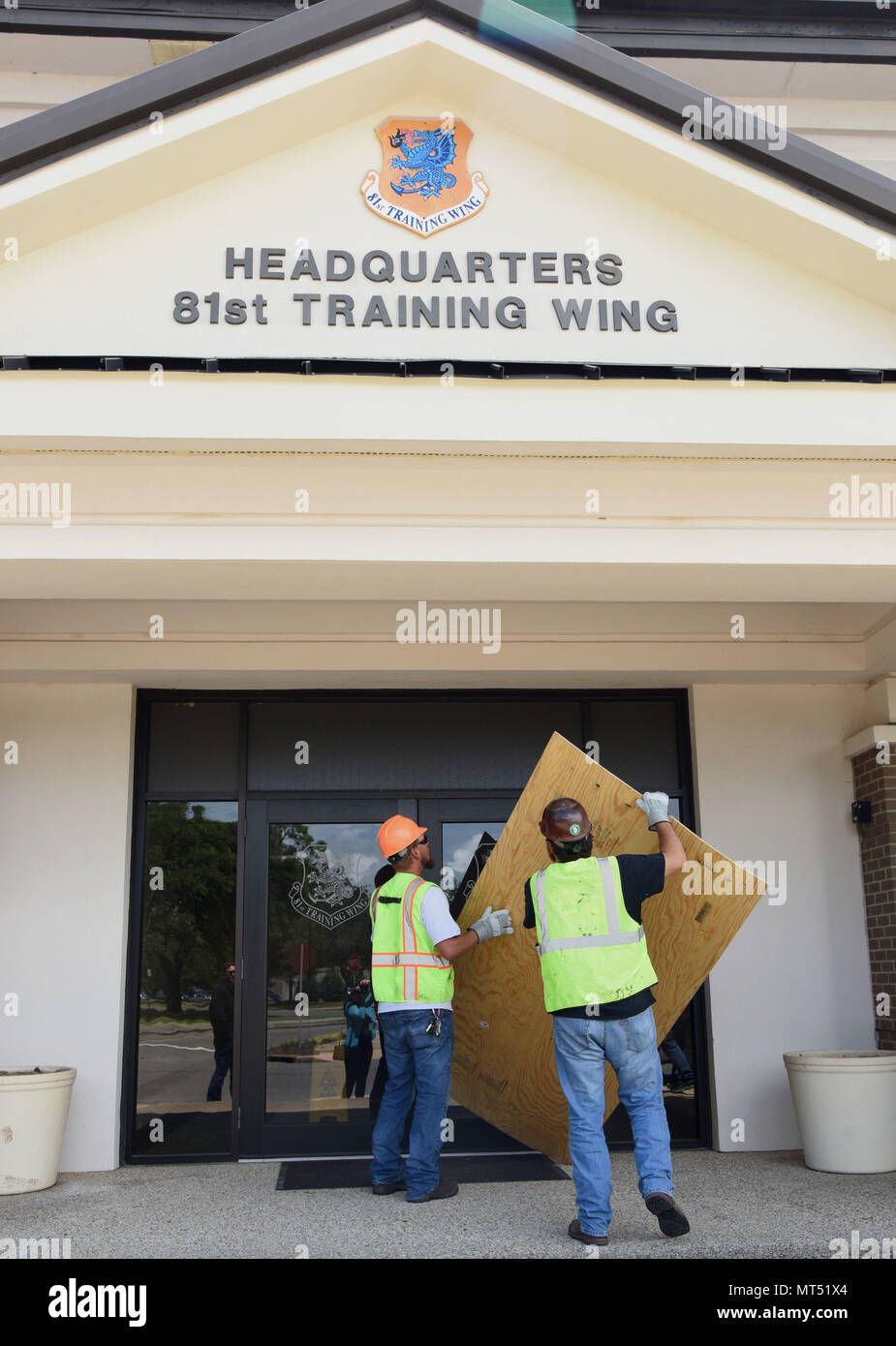 Jeremy Railey and Colton Freeman, Base Operations Support carpenters ...
