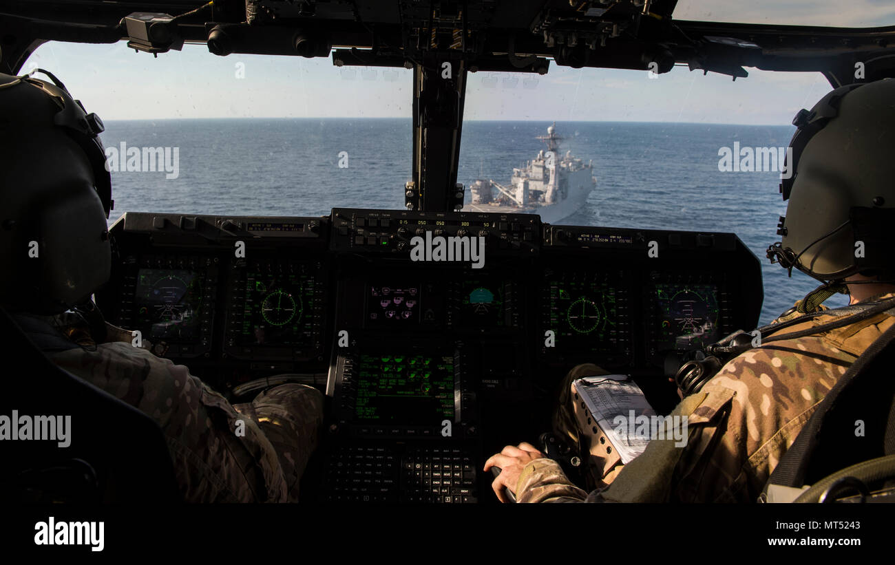 Aircrews with the 8th Special Operations Squadron conduct deck landing ...