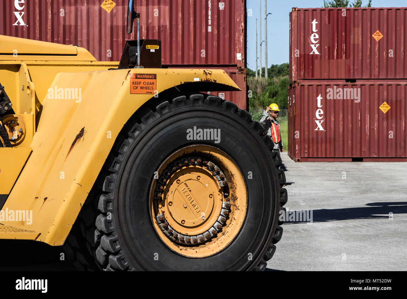 U.S. Army Reserve Sgt. Kelvin Torbinio, a cargo specialist with the ...