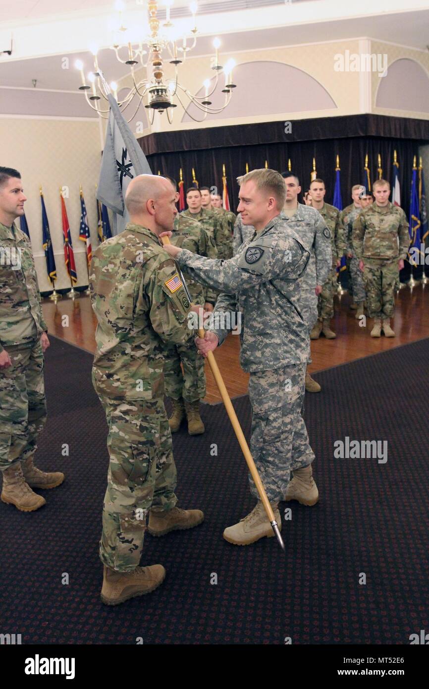 FORT GEORGE G. MEADE, Maryland – Maj. Todd Arnold (right), outgoing ...
