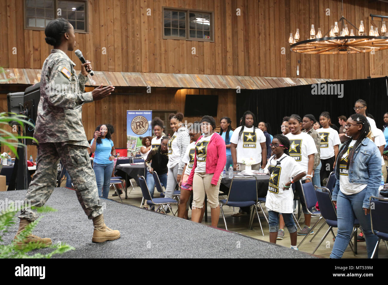 Capt. Deshauna Barber, commander of the U.S. Army Reserve's 988th ...