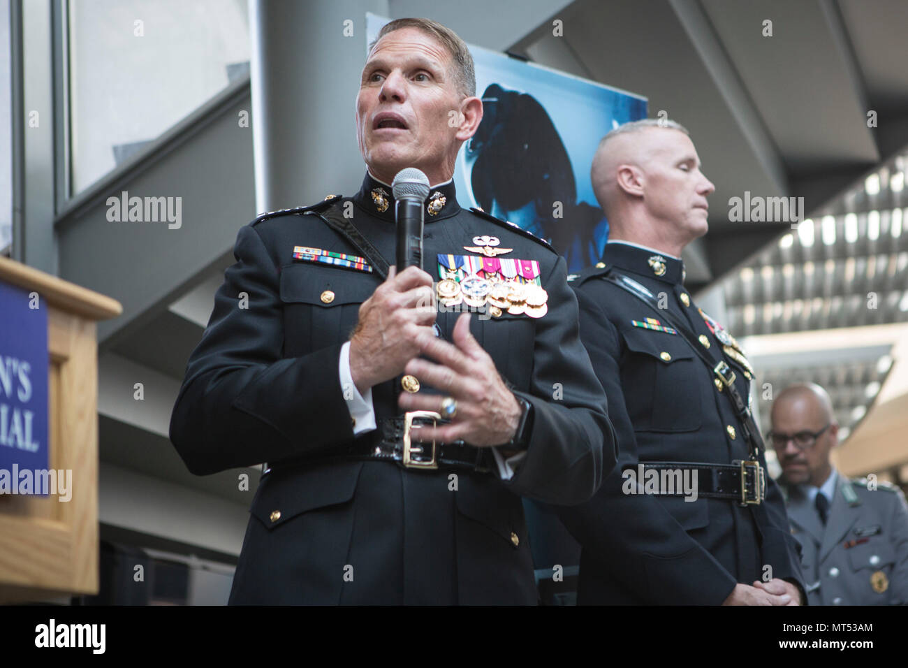 U.S. Marine Corps Lt. Gen. Robert S. Walsh, commanding general, Marine ...