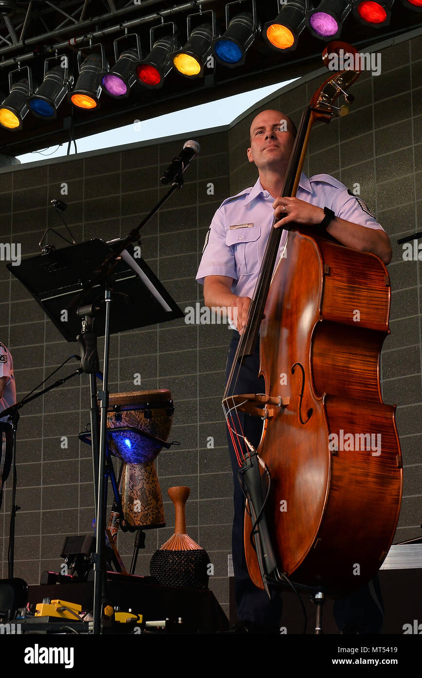 Tech. Sgt. Mike Schmaus, bassist and music director for the Heartland ...