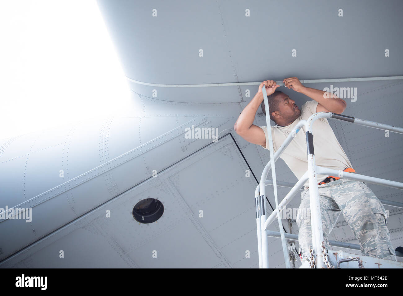 Senior Airman David Roby, 913th Maintenance Squadron crew chief from ...