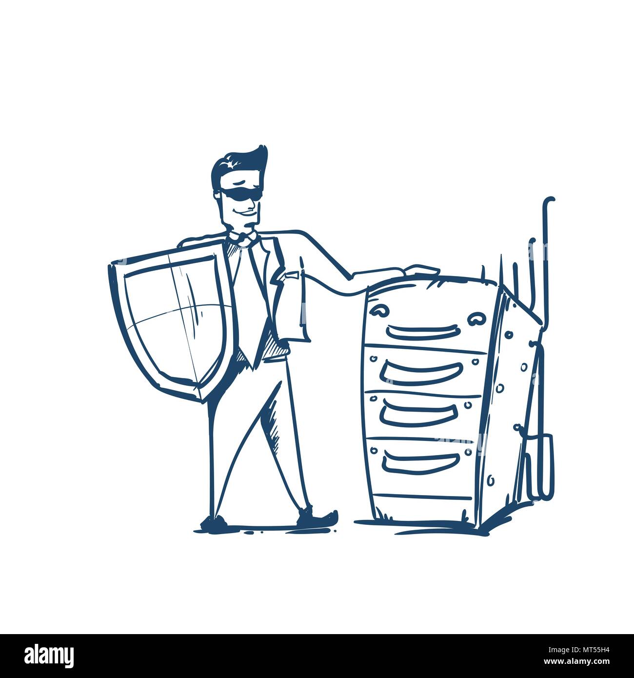 Safety net business man Stock Vector Images - Alamy