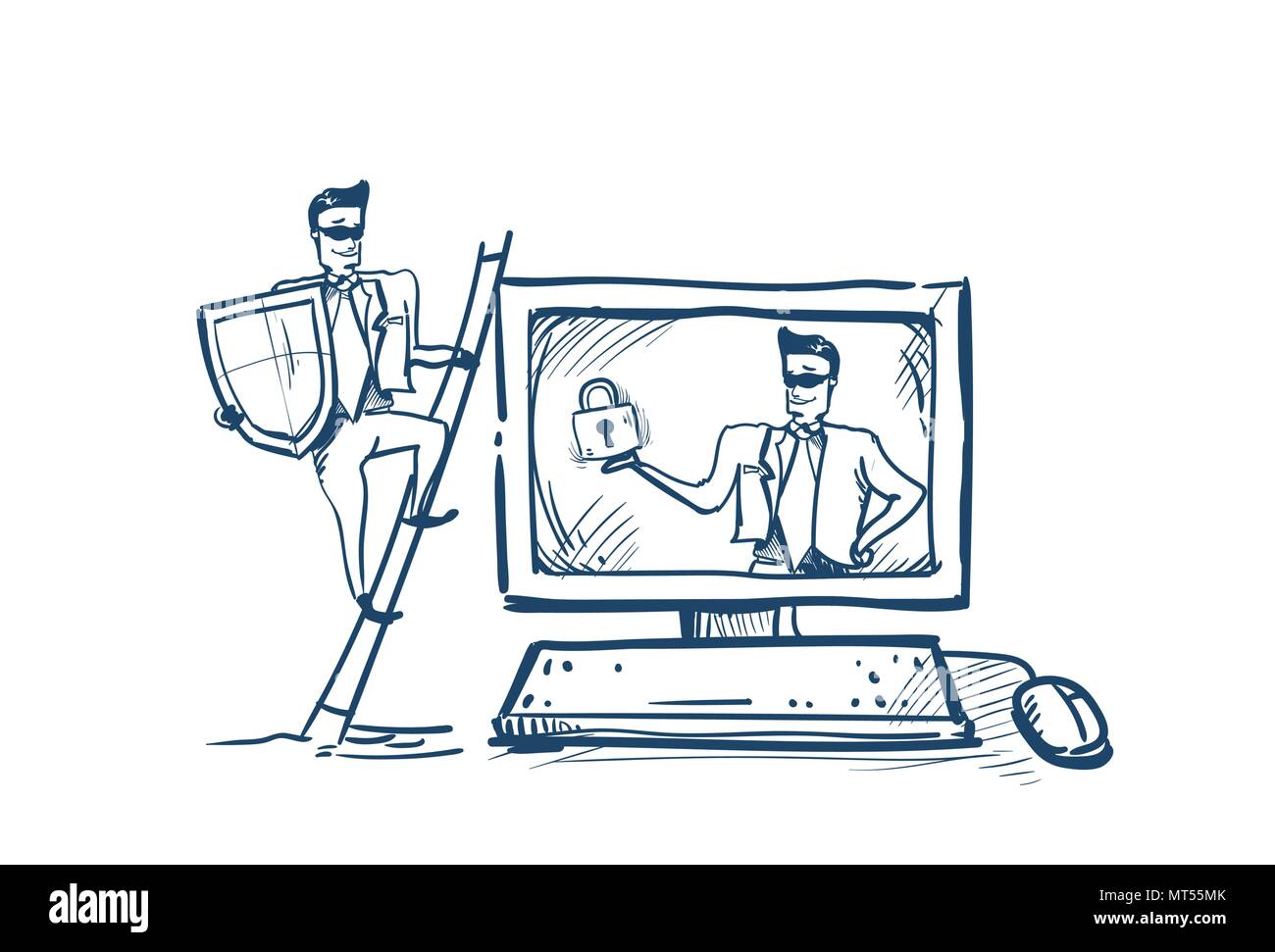 Safety net business man Stock Vector Images - Alamy