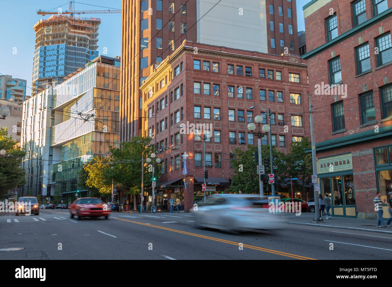 Structures and city scene in Seattle, Washington, United States Stock ...