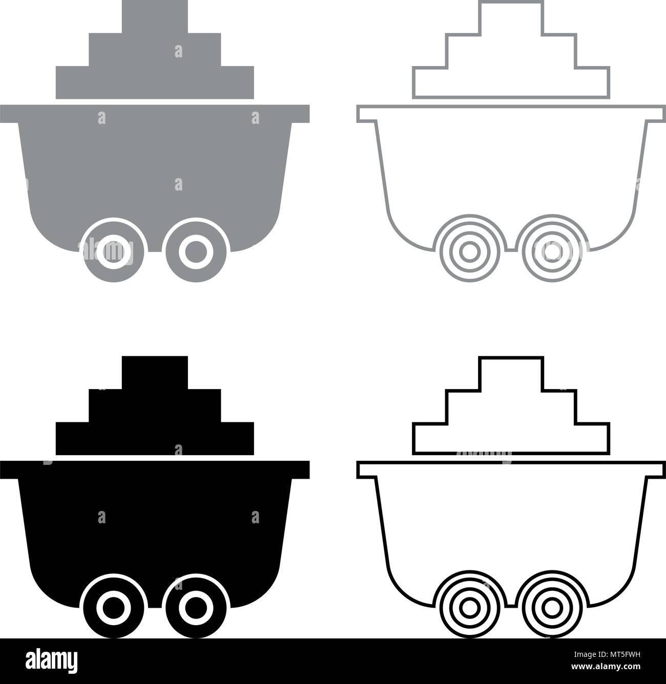 Coal trolley Stock Vector Images - Alamy