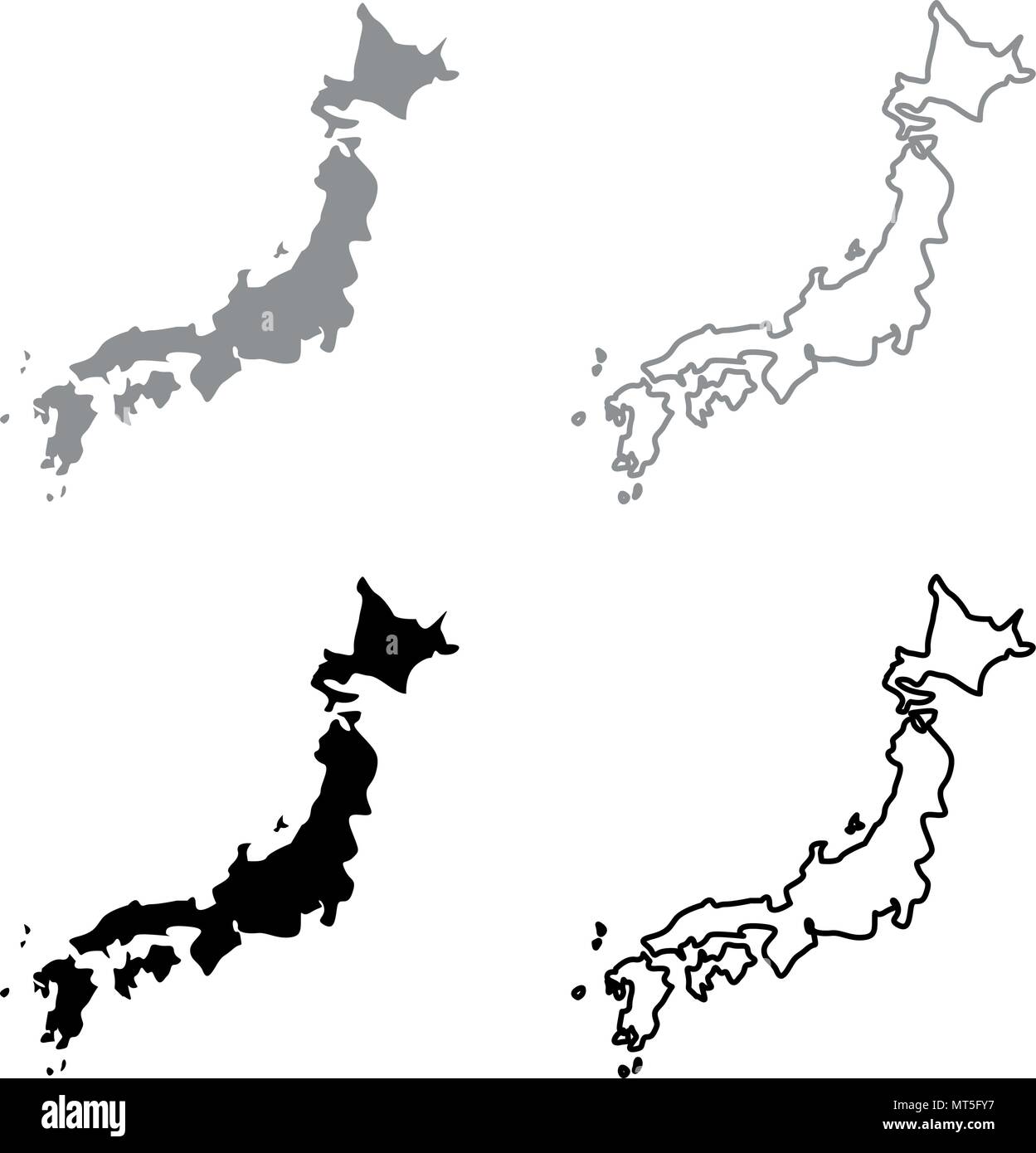 Japan Country Map Icon Vector Stock Photos & Japan Country Map Icon ...