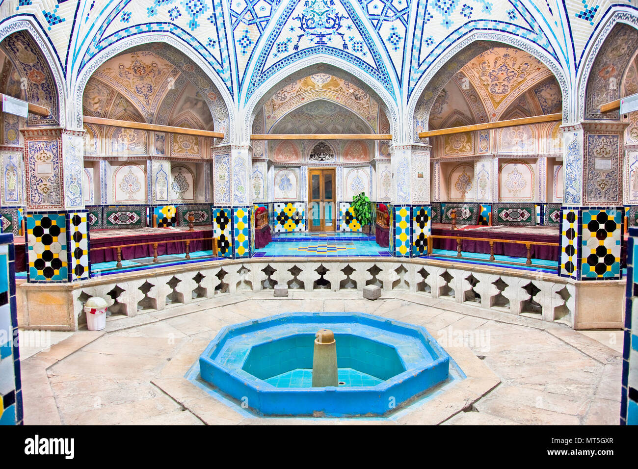 Sultan Amir Ahmad historic bath, Kashan, Iran Stock Photo - Alamy