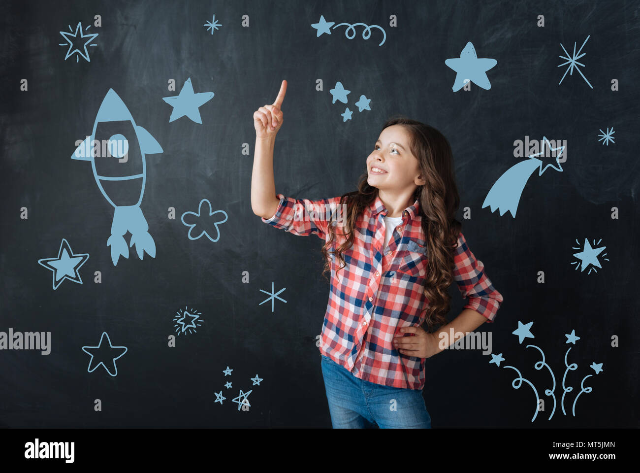 Child travel rocket hi-res stock photography and images - Alamy