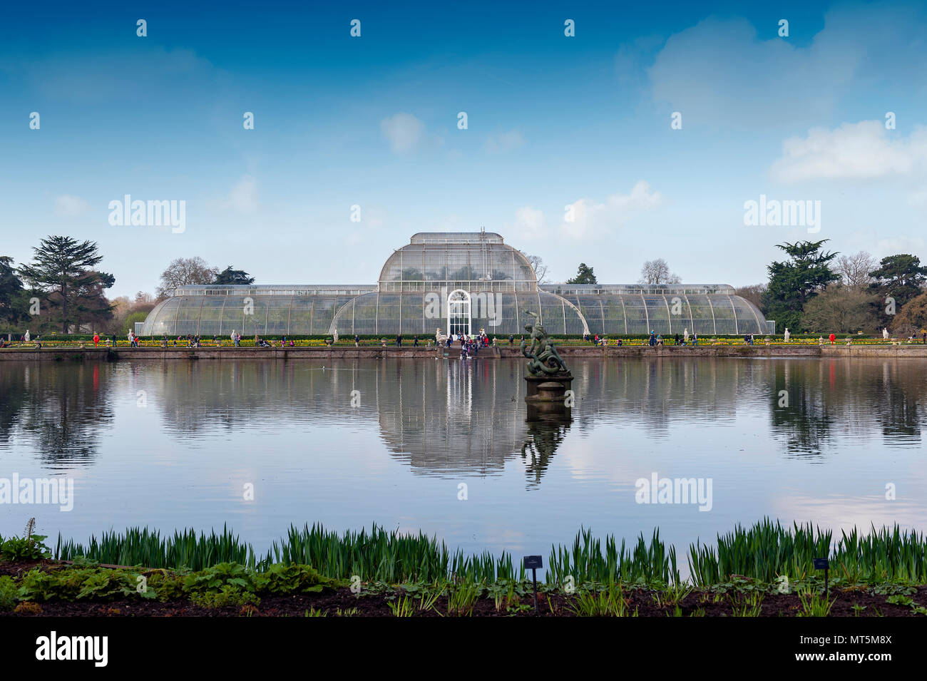 London, UK - April 2018: Palm House, an iconic Victorian glasshouse ...