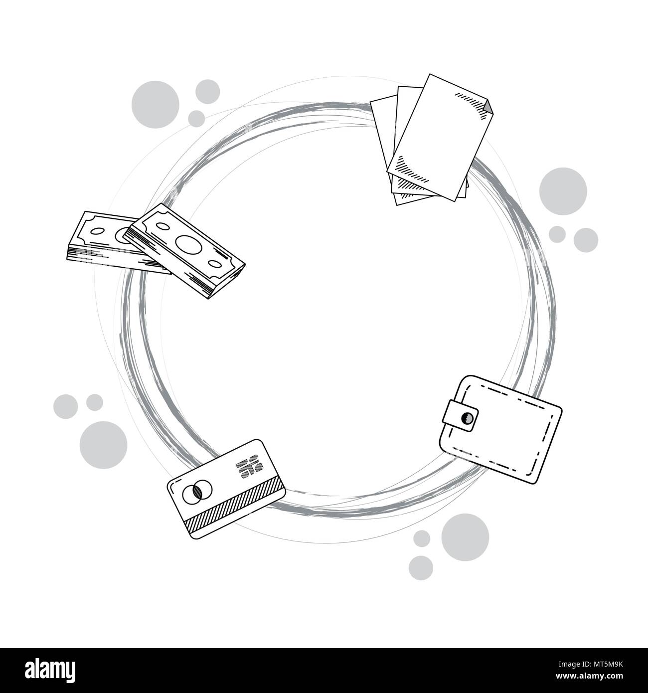 Hand draw money cartoons Stock Vector Image & Art - Alamy