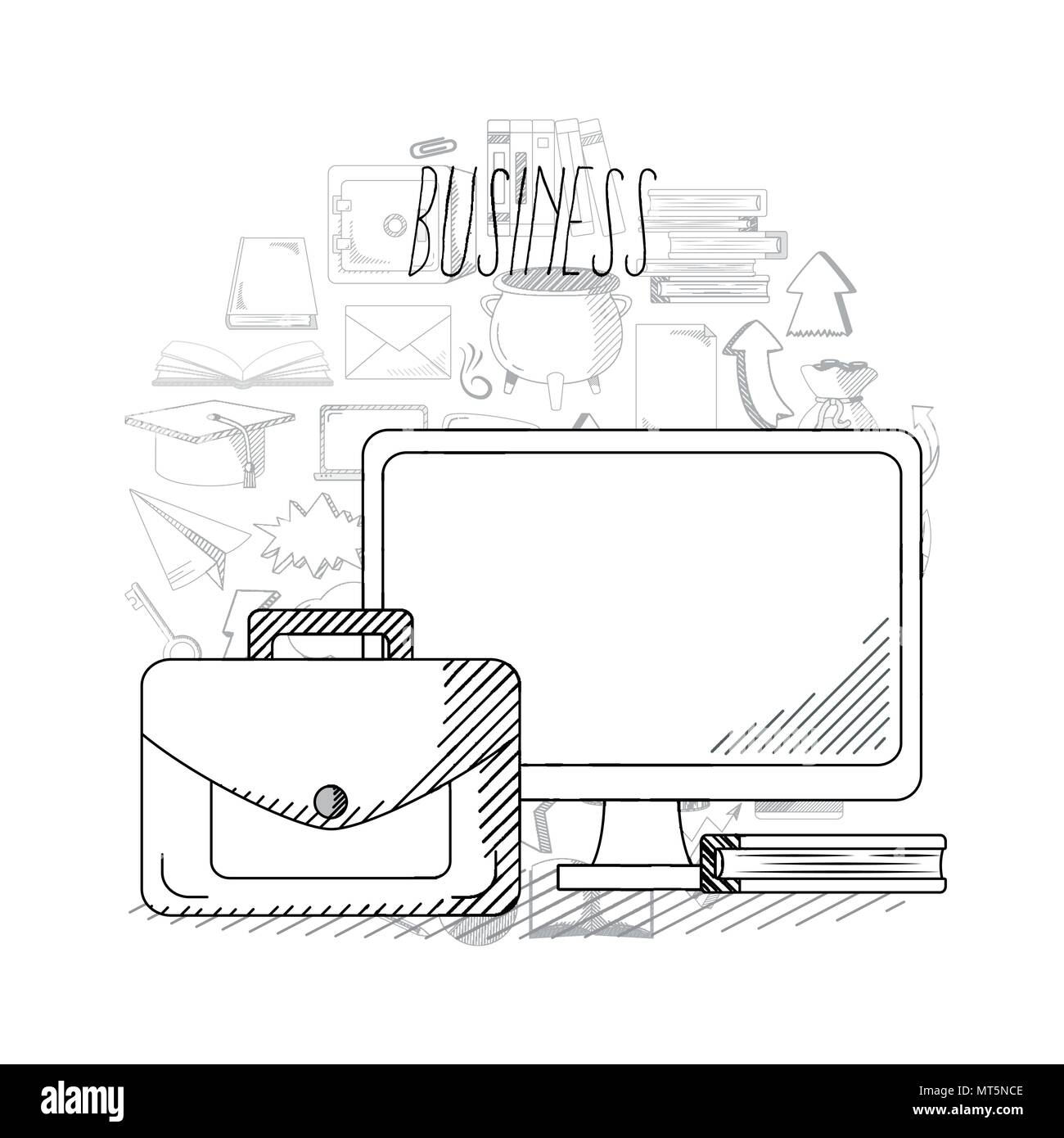 Hand draw business concept Stock Vector Image & Art - Alamy