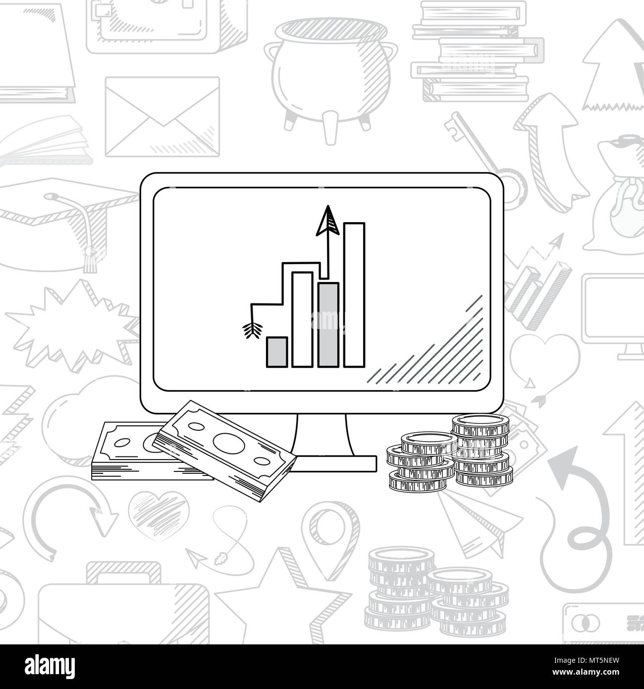 Hand draw business concept Stock Vector Image & Art - Alamy