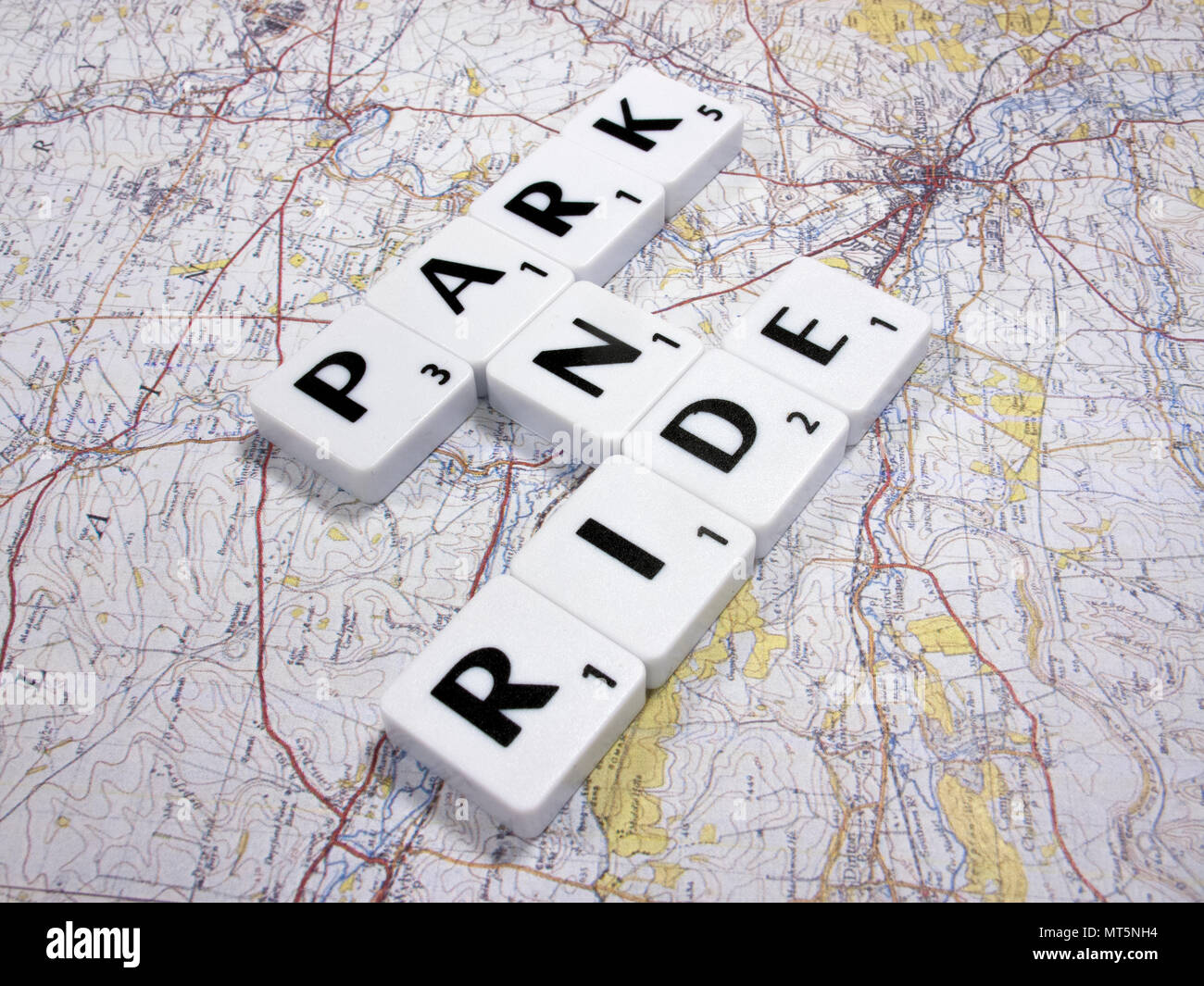 car park and ride scheme with public transport connections designed to ...