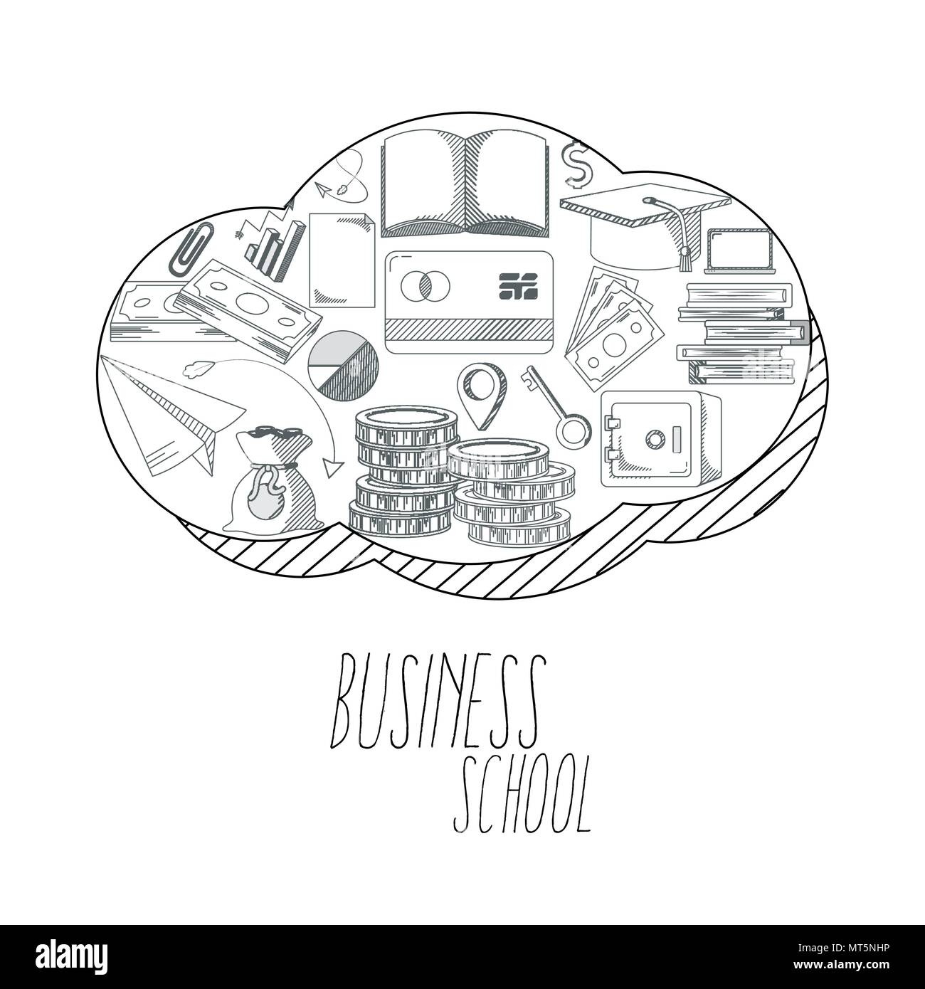 Business hand draw cartoon Stock Vector Image & Art - Alamy