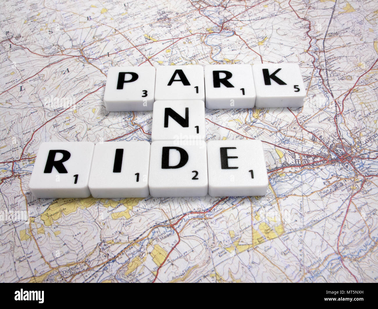 car park and ride scheme with public transport connections designed to ...