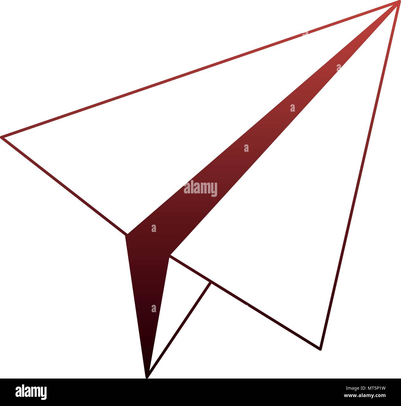 Paper plane cartoon red lines Stock Vector Image & Art - Alamy