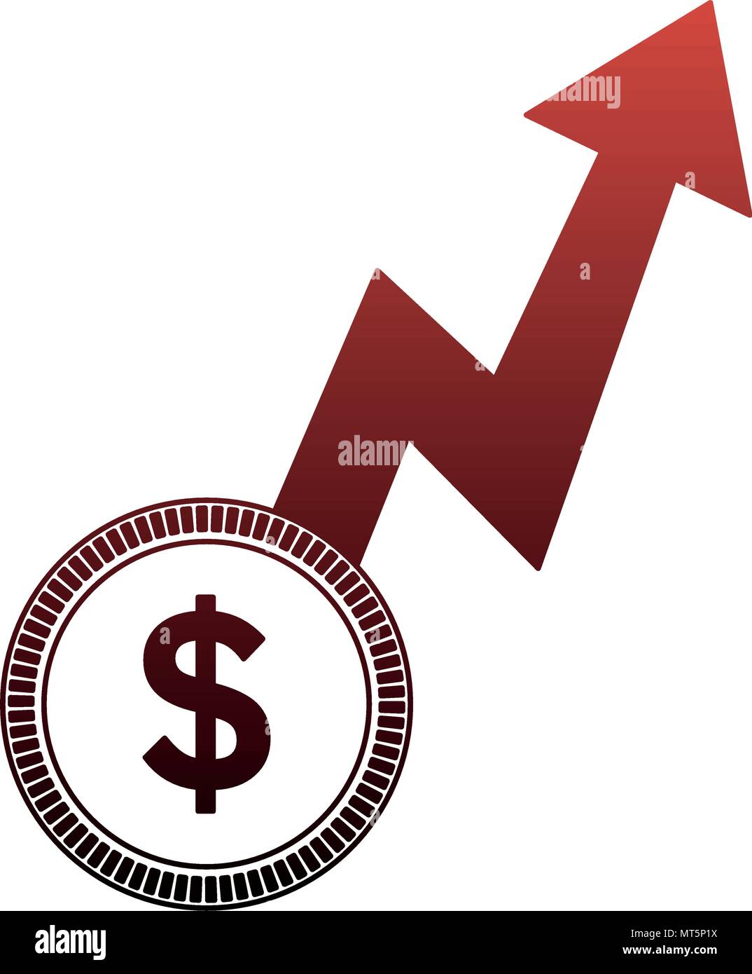 Money growing cartoon red lines Stock Vector Image & Art - Alamy