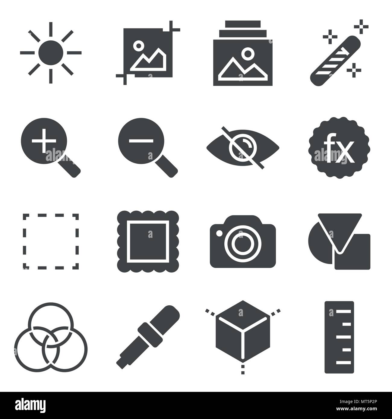 Photo editing icons hi-res stock photography and images - Alamy