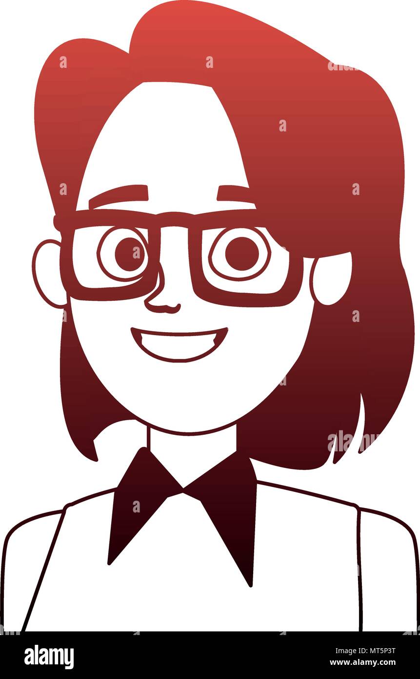 Business woman cartoon red lines Stock Vector Image & Art - Alamy