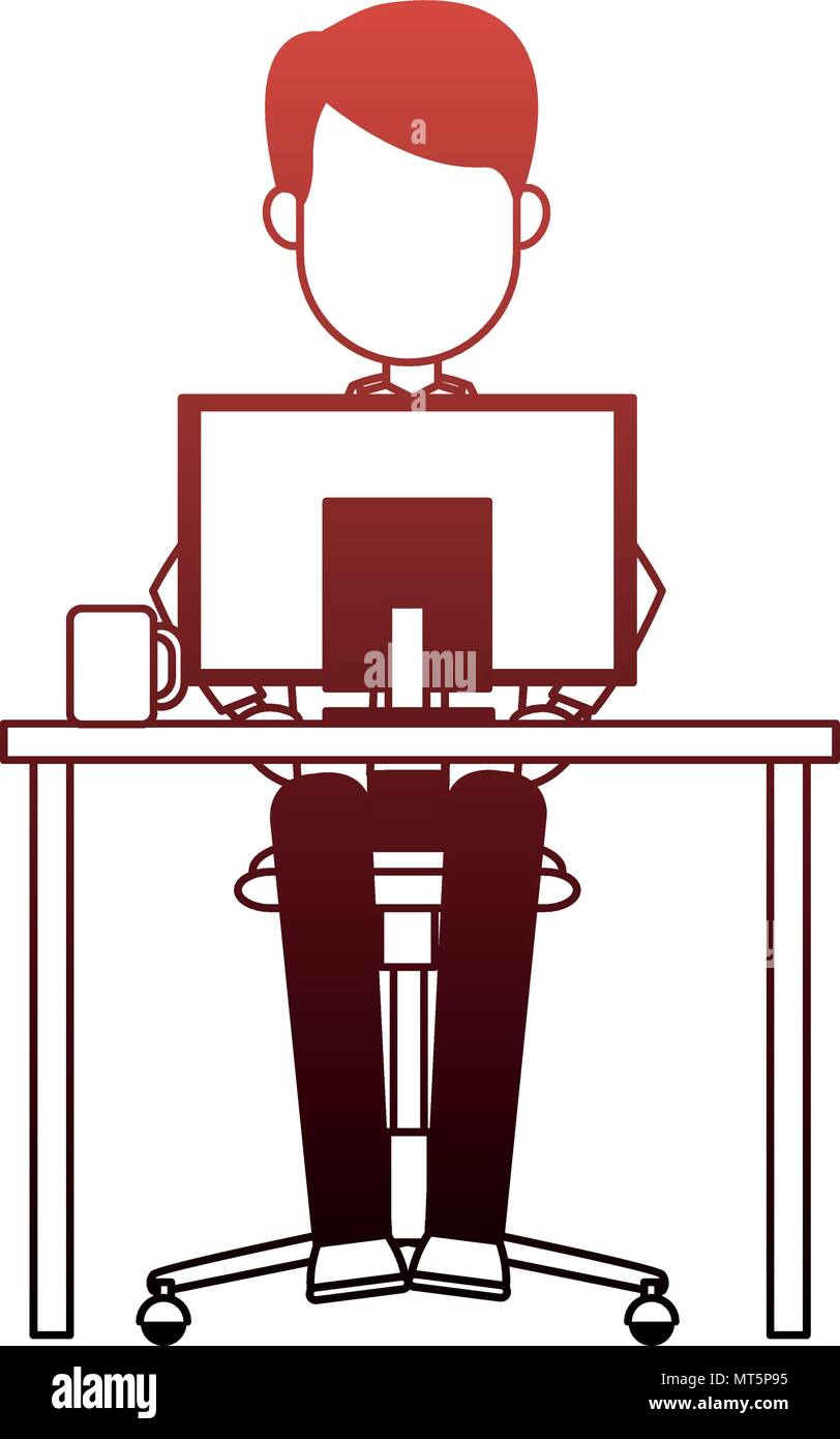 Stylish man in red Stock Vector Images - Alamy