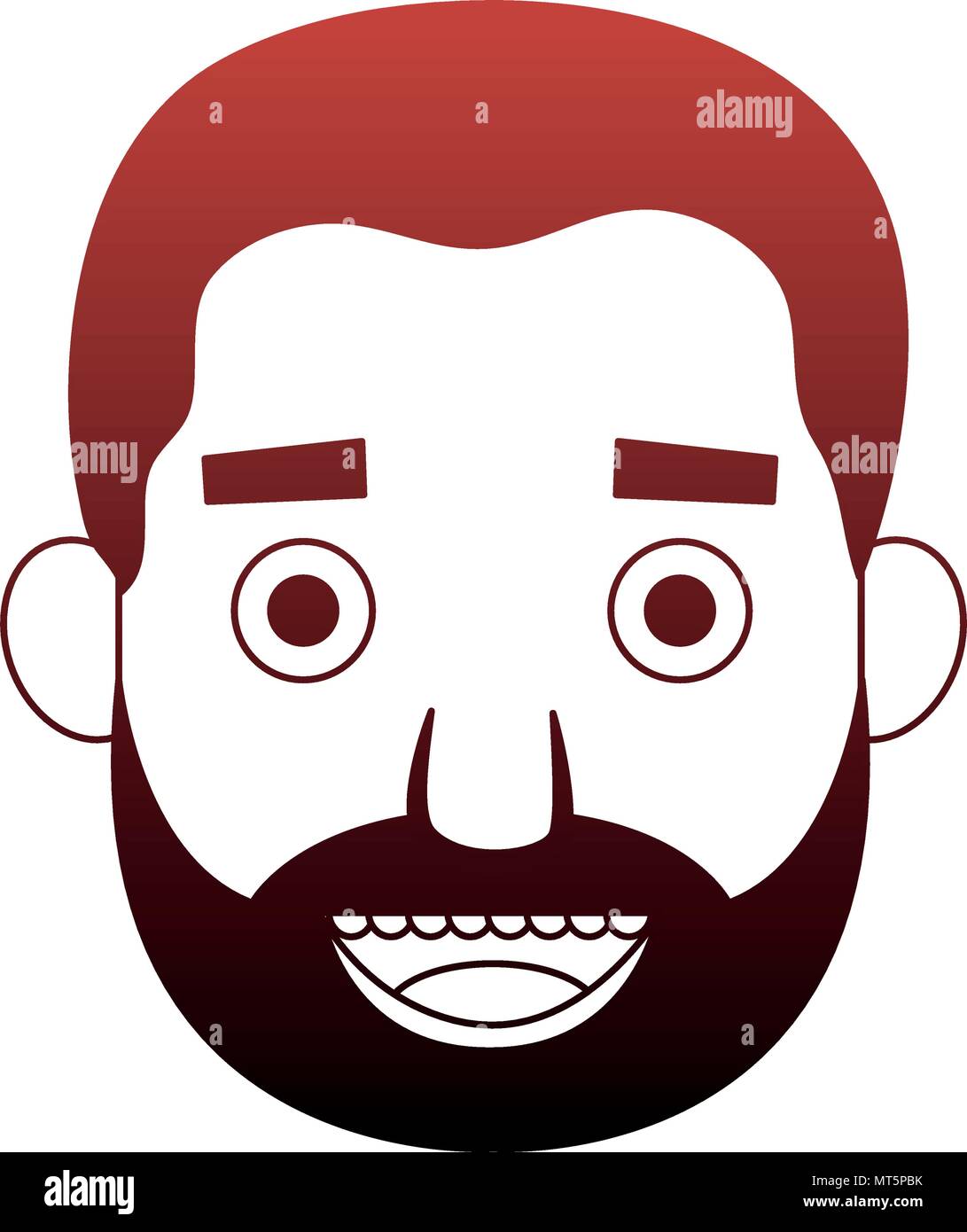 Young man face red lines Stock Vector Image & Art - Alamy