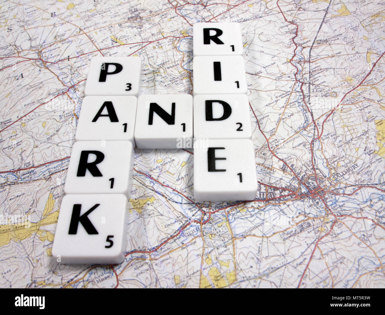 car park and ride scheme with public transport connections designed to ...
