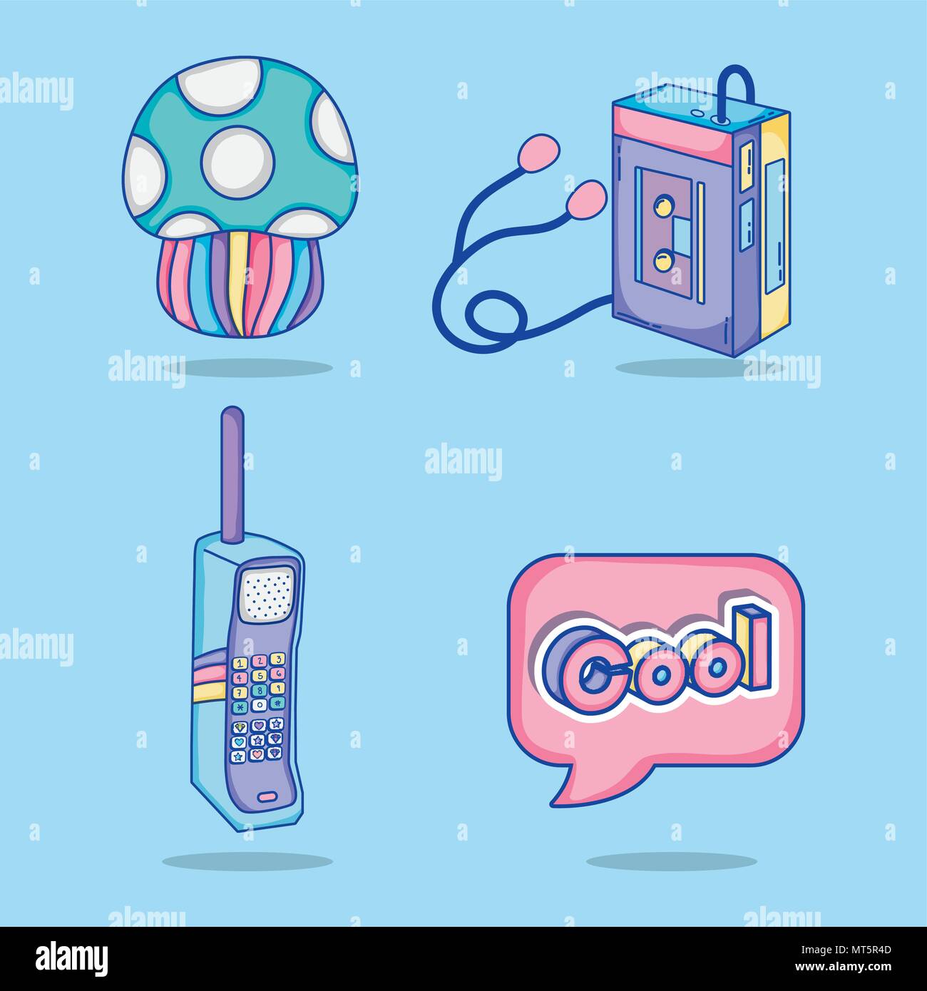 Set of pop art cartoons Stock Vector Image & Art - Alamy