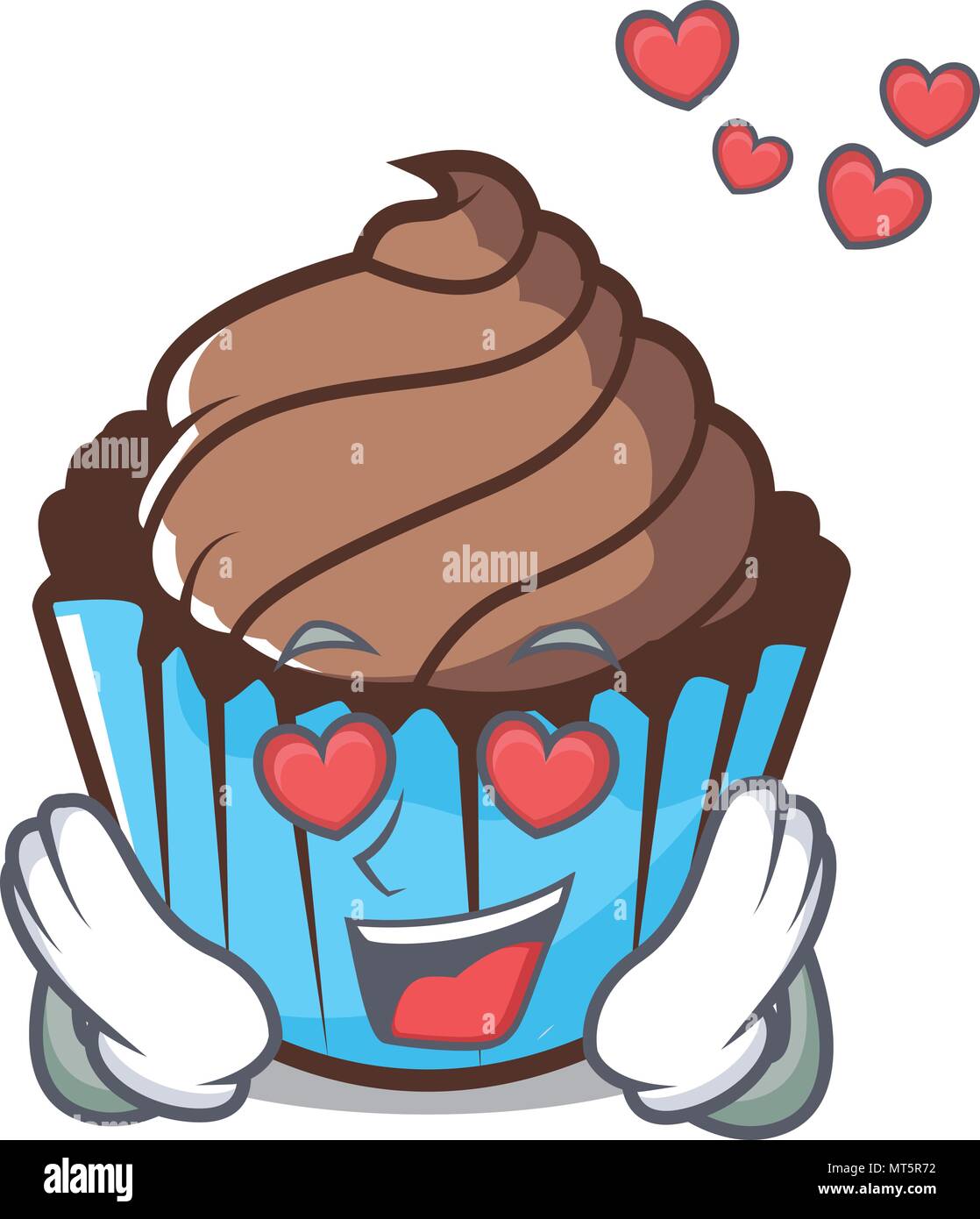 Cute Cupcake Cartoon Love