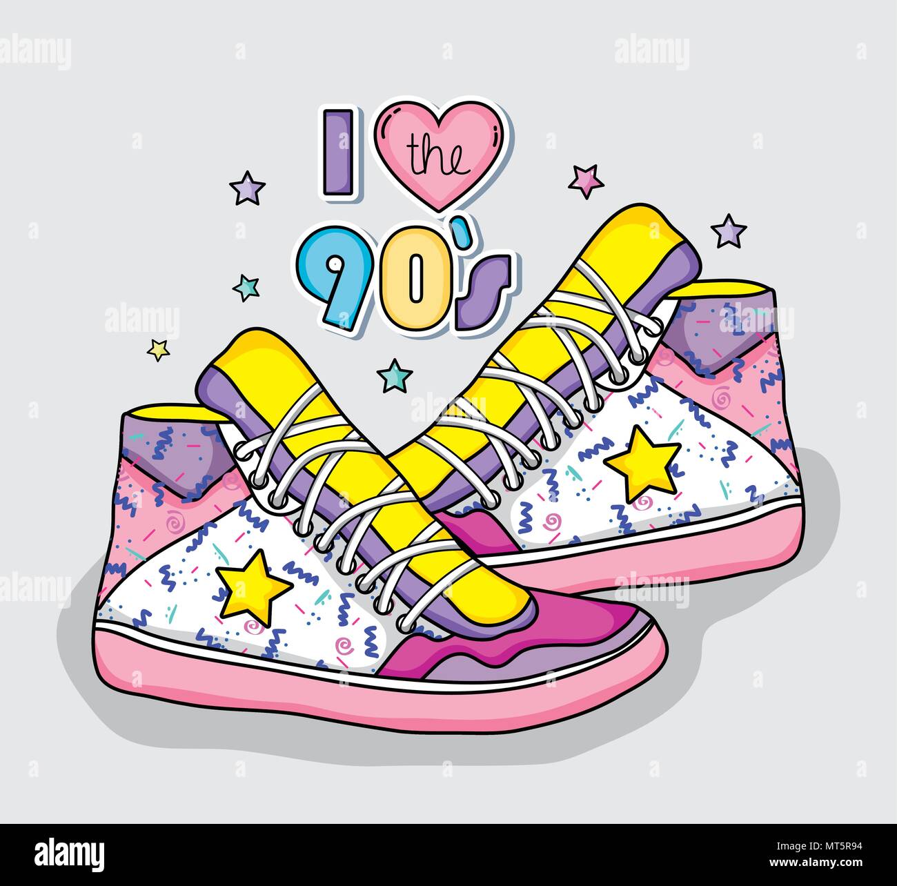 I love the 90s Stock Vector Images - Alamy