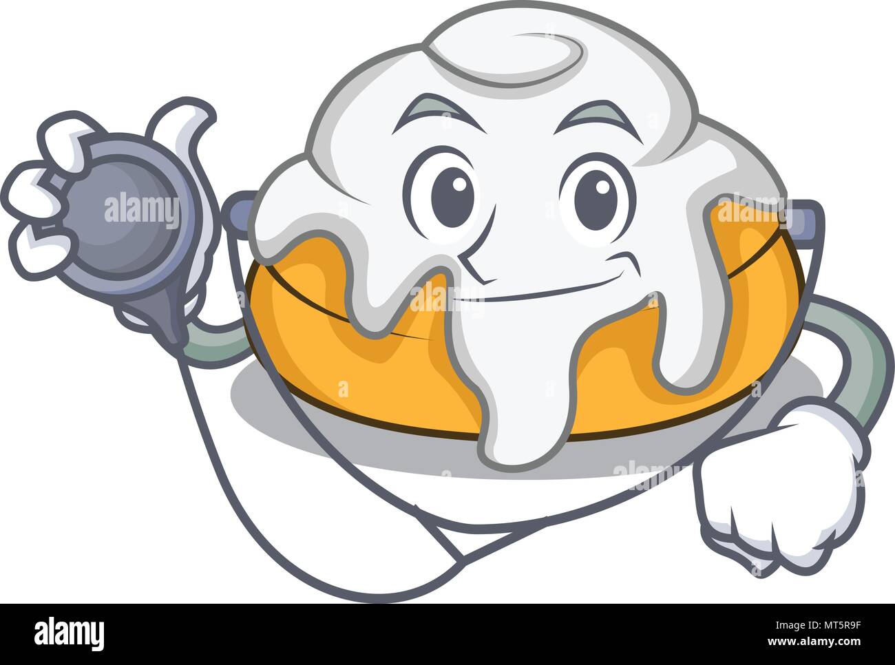 Doctor cinnamon roll character cartoon Stock Vector Image & Art - Alamy