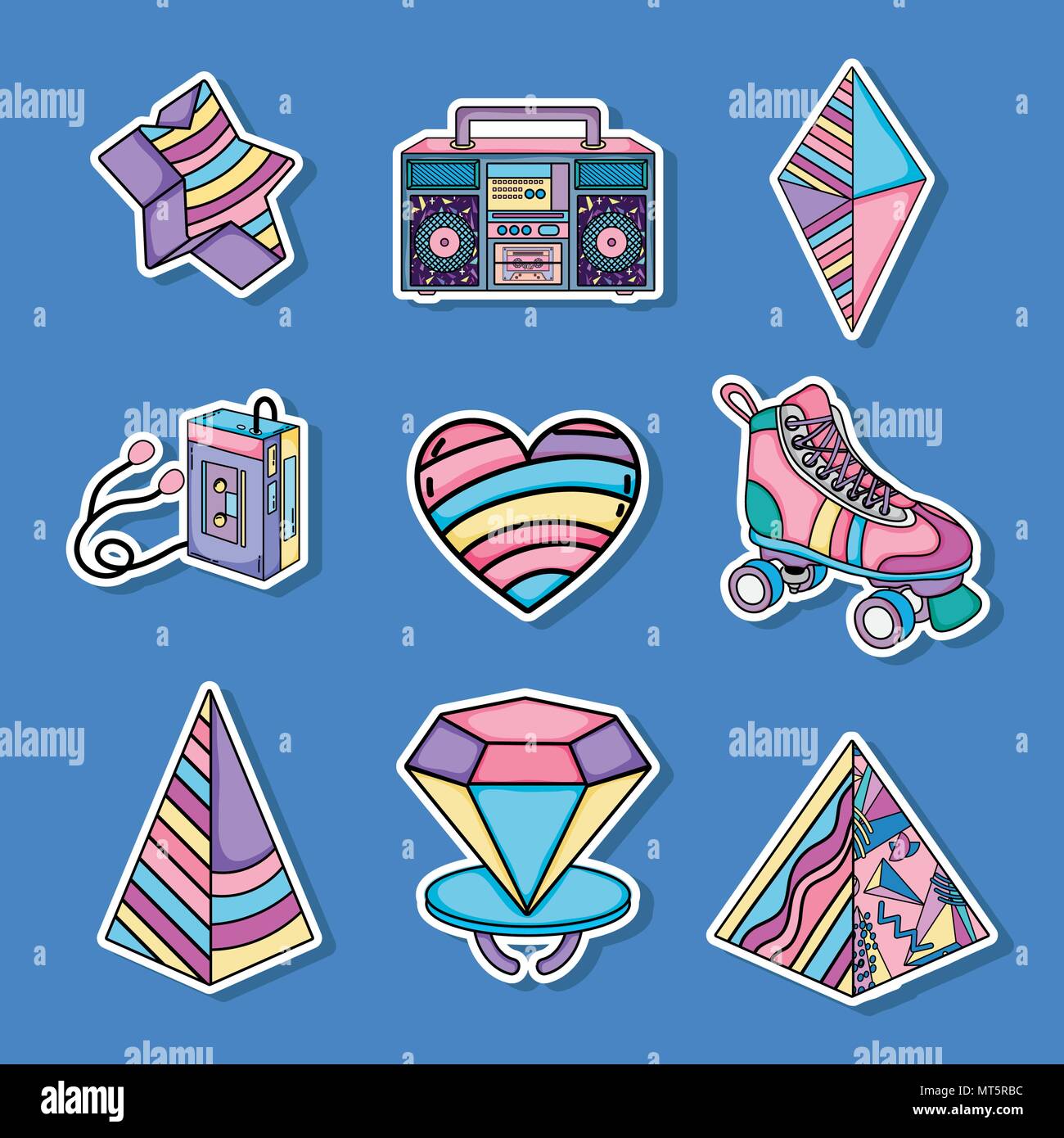 Set of pop art cartoons Stock Vector Image & Art - Alamy