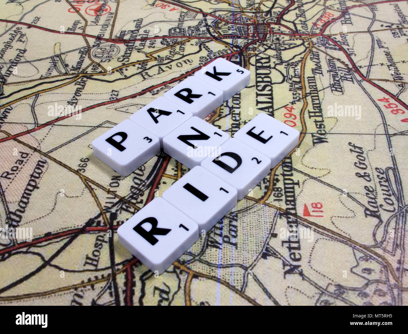 car park and ride scheme with public transport connections designed to ...