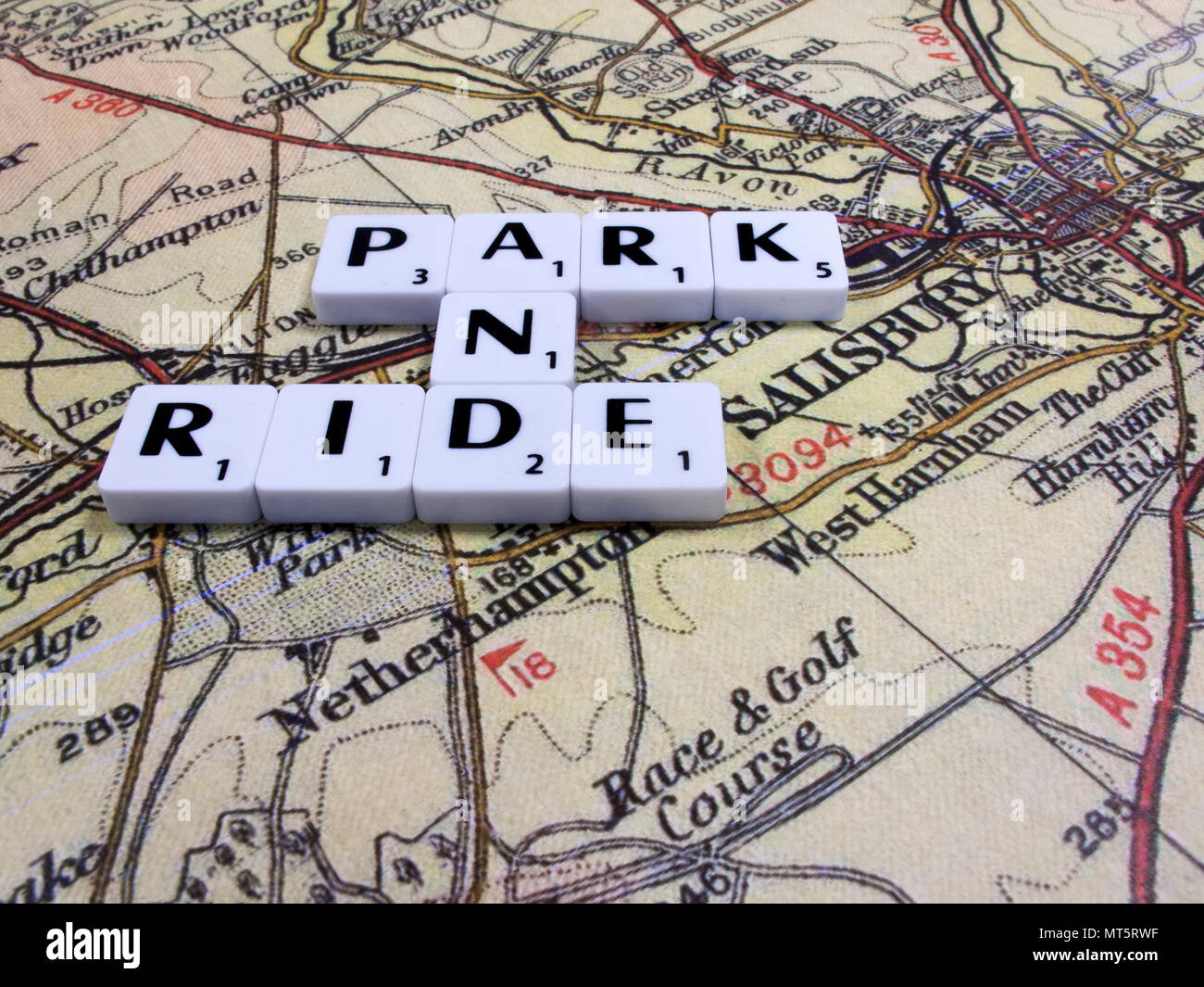 car park and ride scheme with public transport connections designed to ...