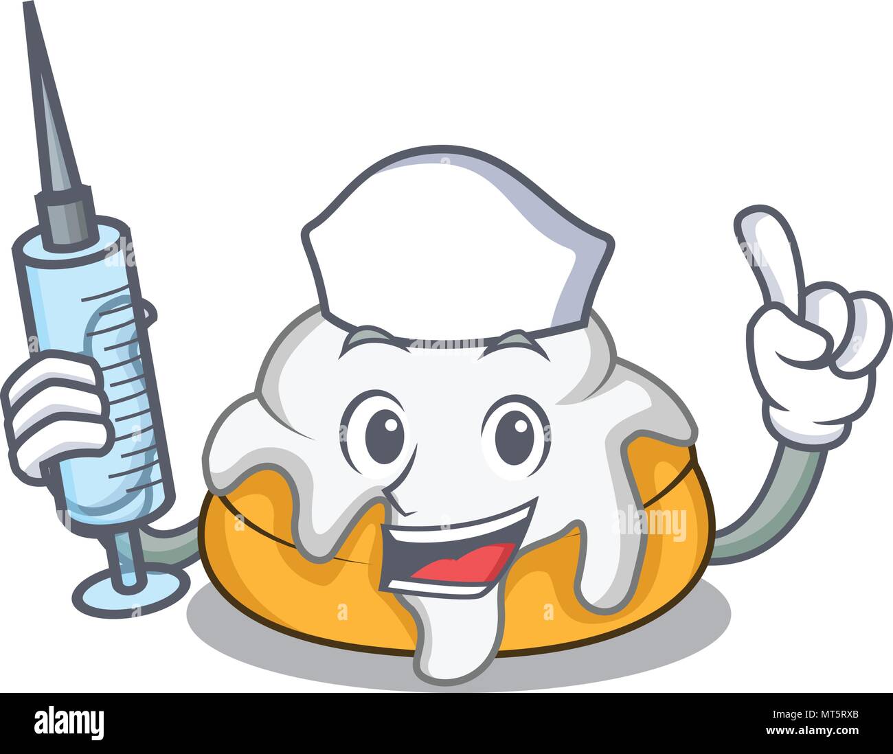 Nurse cinnamon roll character cartoon Stock Vector Image & Art - Alamy