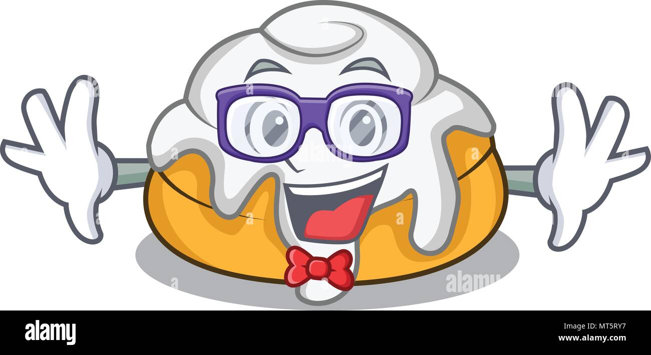 Geek cinnamon roll character cartoon Stock Vector Image & Art - Alamy