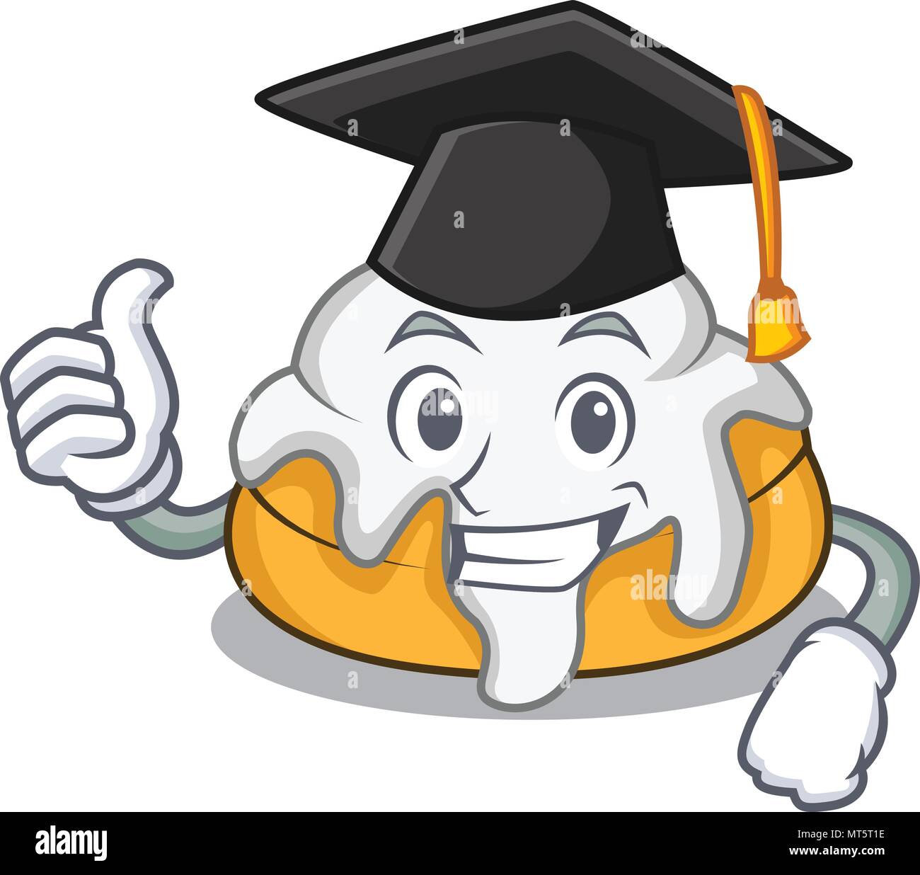 Graduation cinnamon roll character cartoon Stock Vector Image & Art - Alamy