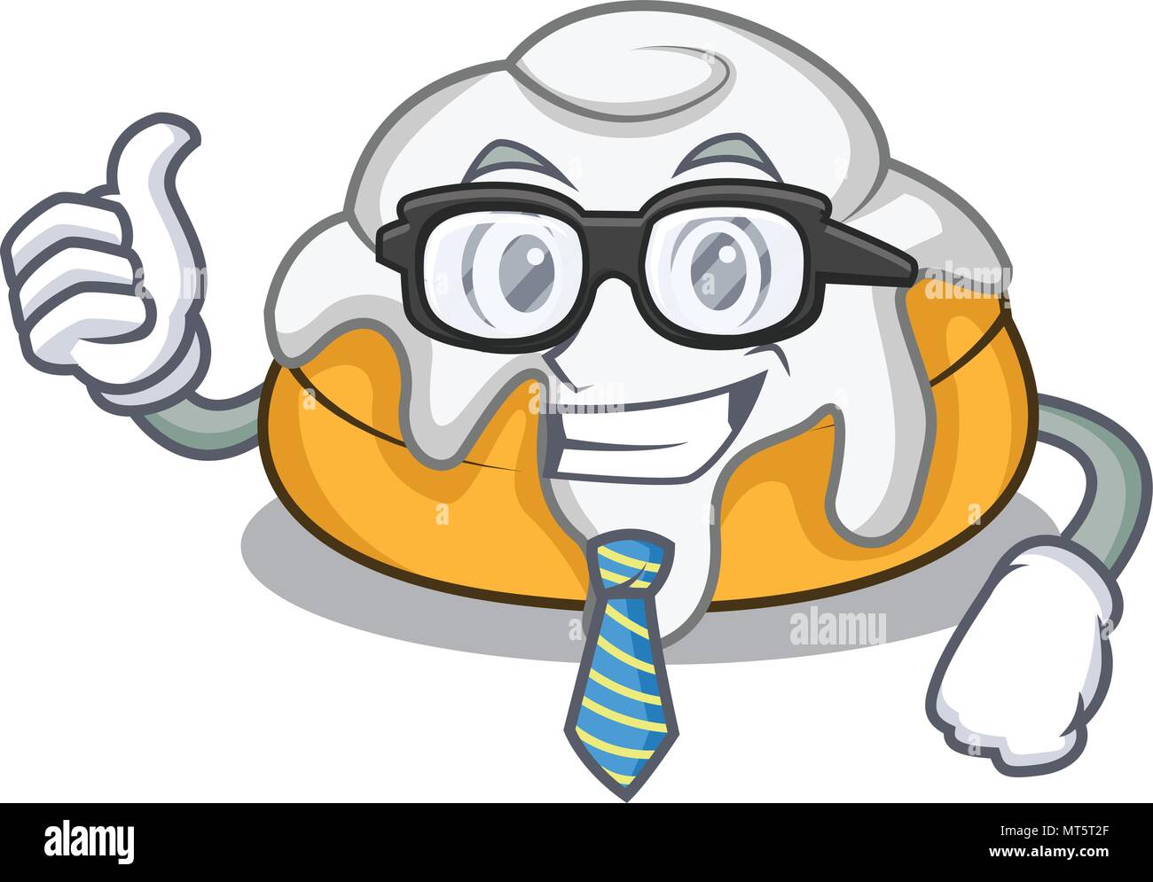 Businessman cinnamon roll character cartoon Stock Vector Image & Art ...