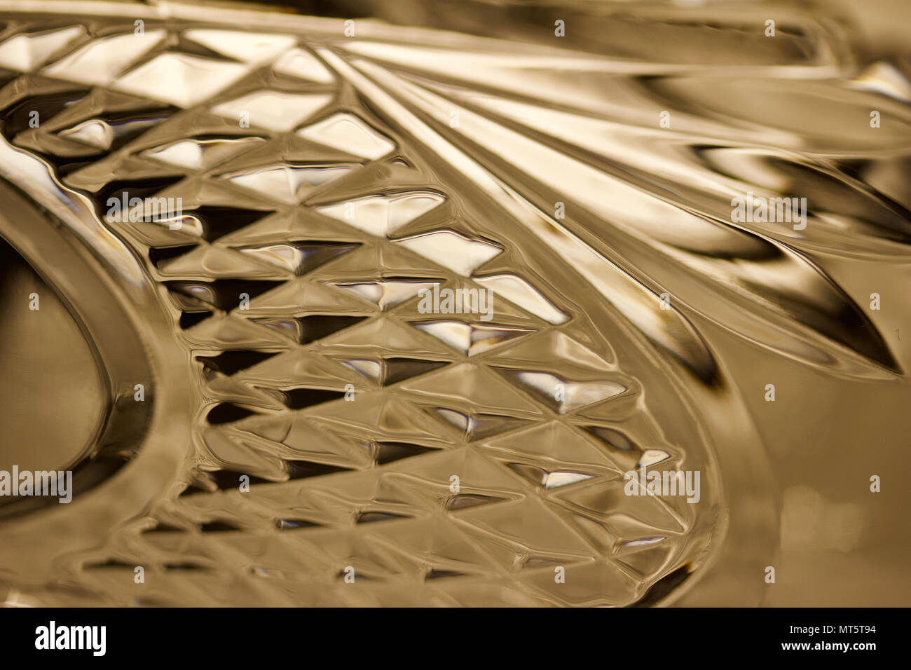 Macro abstract background image of beautiful defocused glass with ...