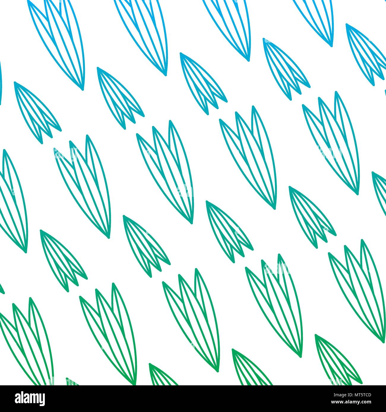 degraded line tropical natural plant style background Stock Vector ...