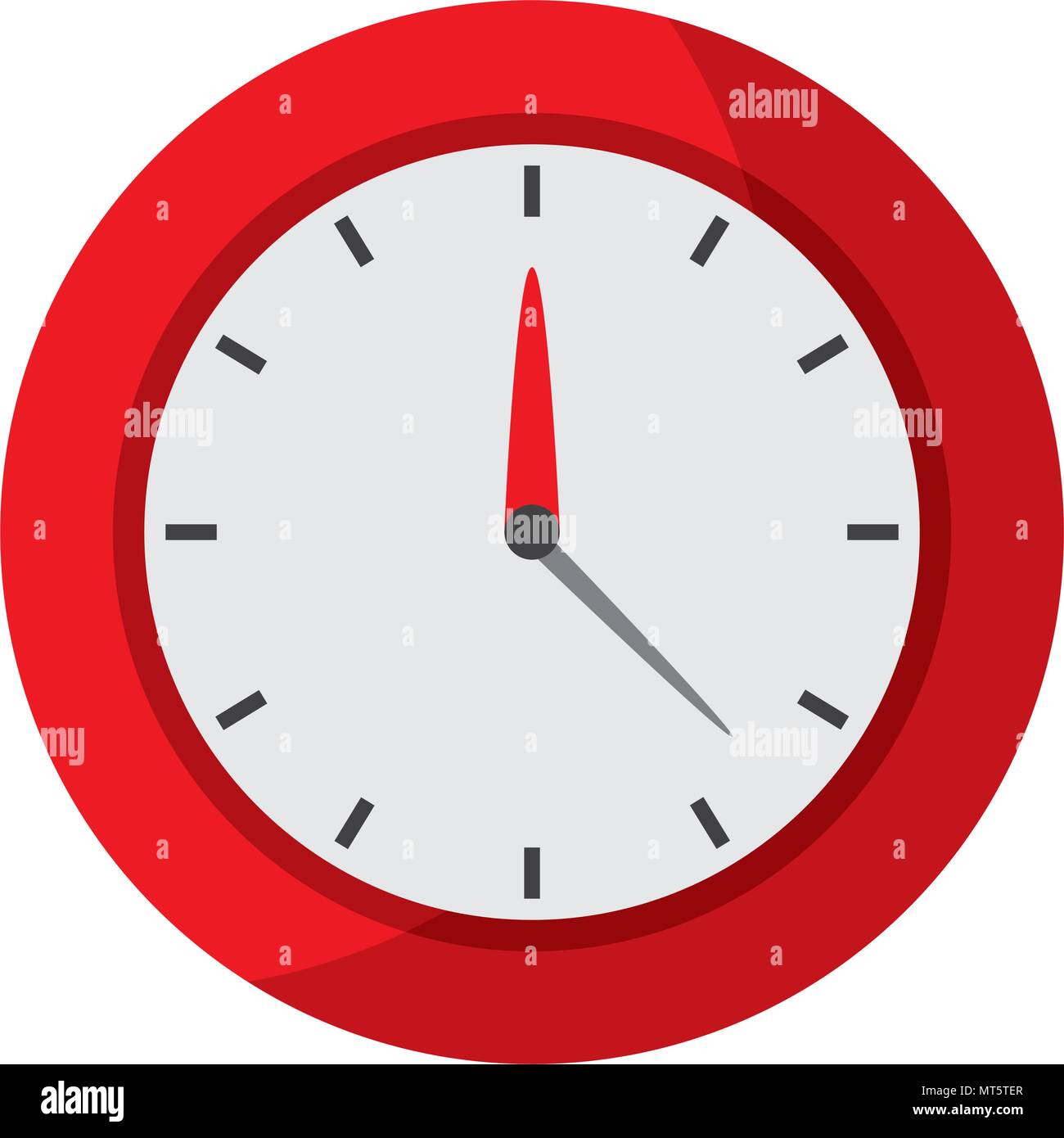 circle clock time object design Stock Vector Image & Art - Alamy