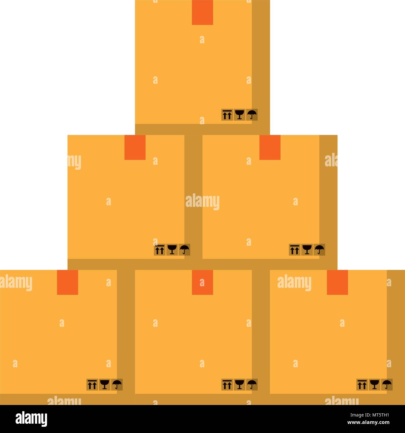 Delivering packages Stock Vector Images - Alamy