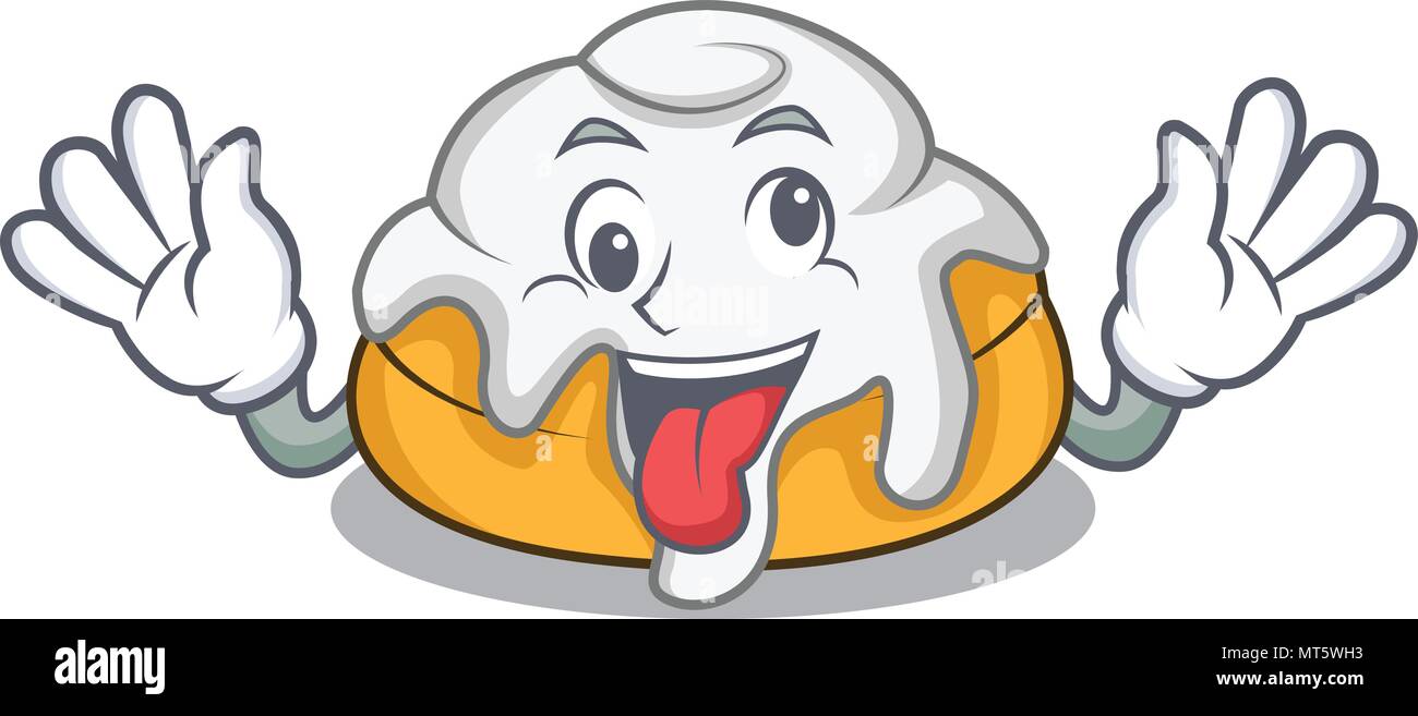 Crazy cinnamon roll mascot cartoon Stock Vector Image & Art - Alamy