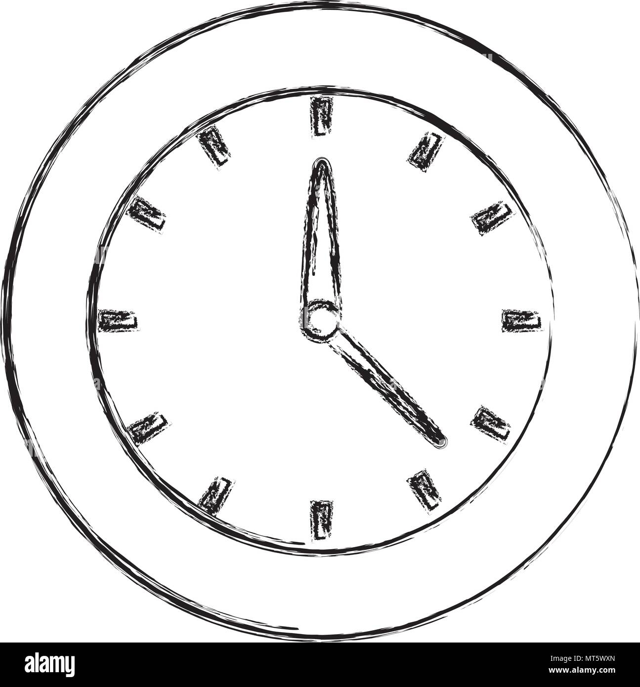 grunge circle clock time object design Stock Vector Image & Art - Alamy